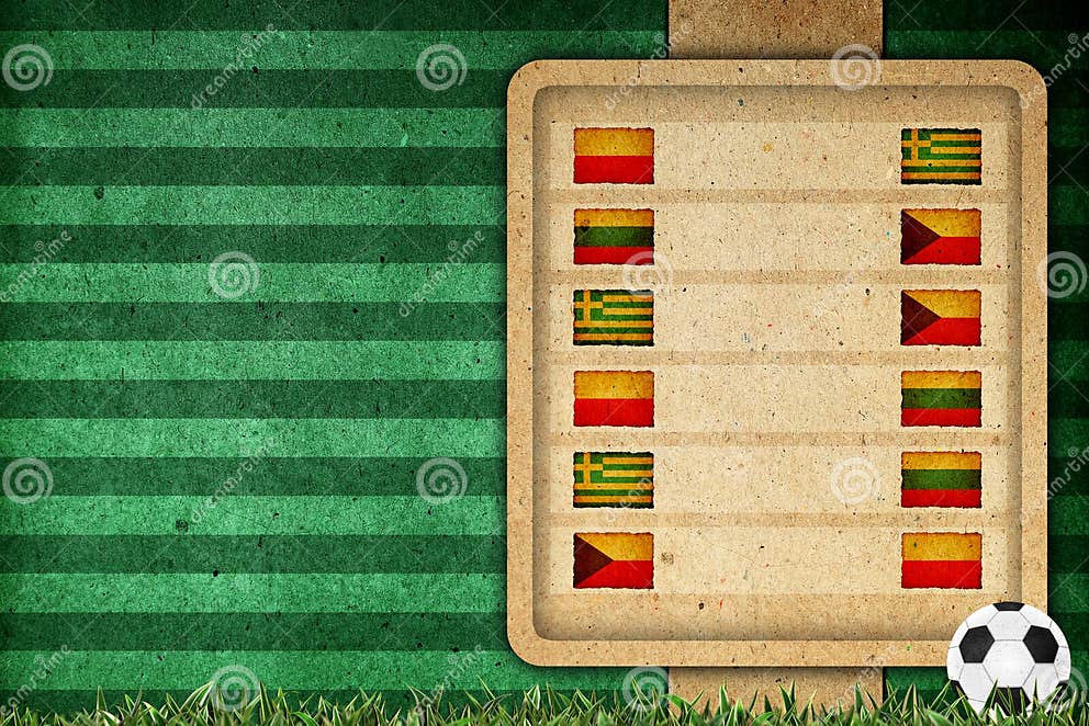 Group Stage on Football 2012 - Group a Stock Photo - Image of game ...