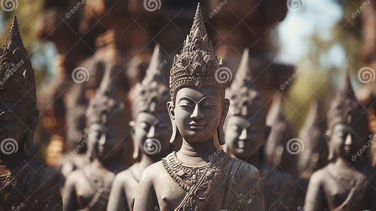 Group of Statues of Different Sizes and Shapes, Suitable for Various ...