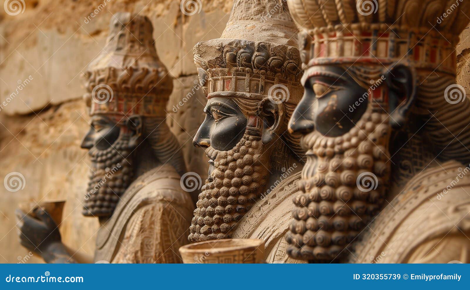 Group of Statues Sitting Together Stock Image - Image of close, outdoor ...