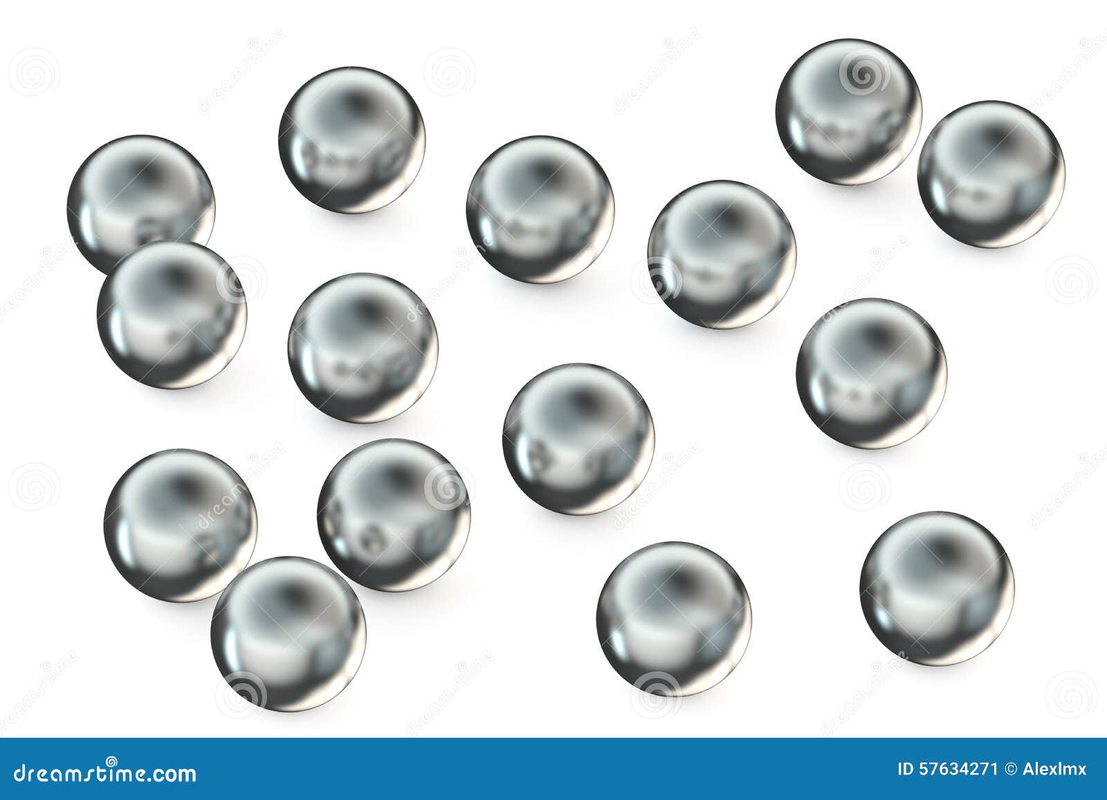 Group of steel balls stock illustration. Illustration of ball - 57634271