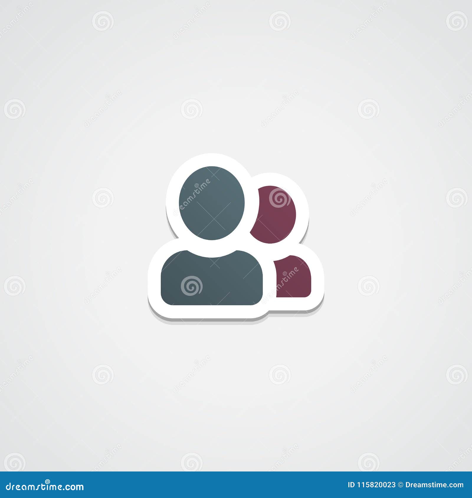 Group Sticker stock illustration. Illustration of delete - 115820023