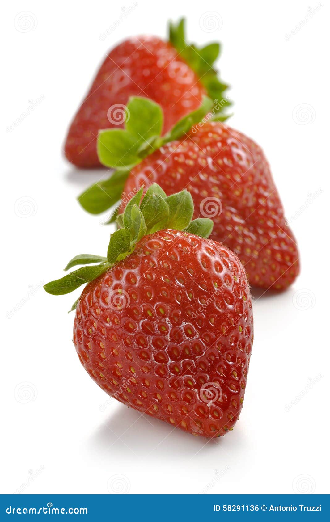 Group of Strawberries stock photo. Image of berry, isolated - 58291136