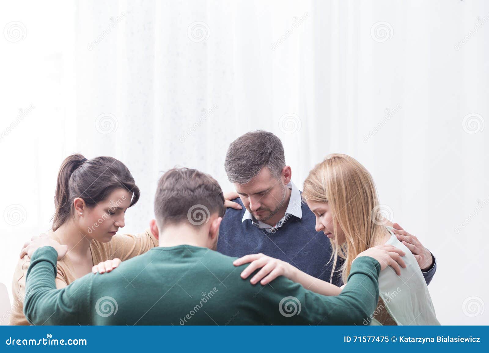 In Group Strength and Support Stock Image - Image of touch, people ...
