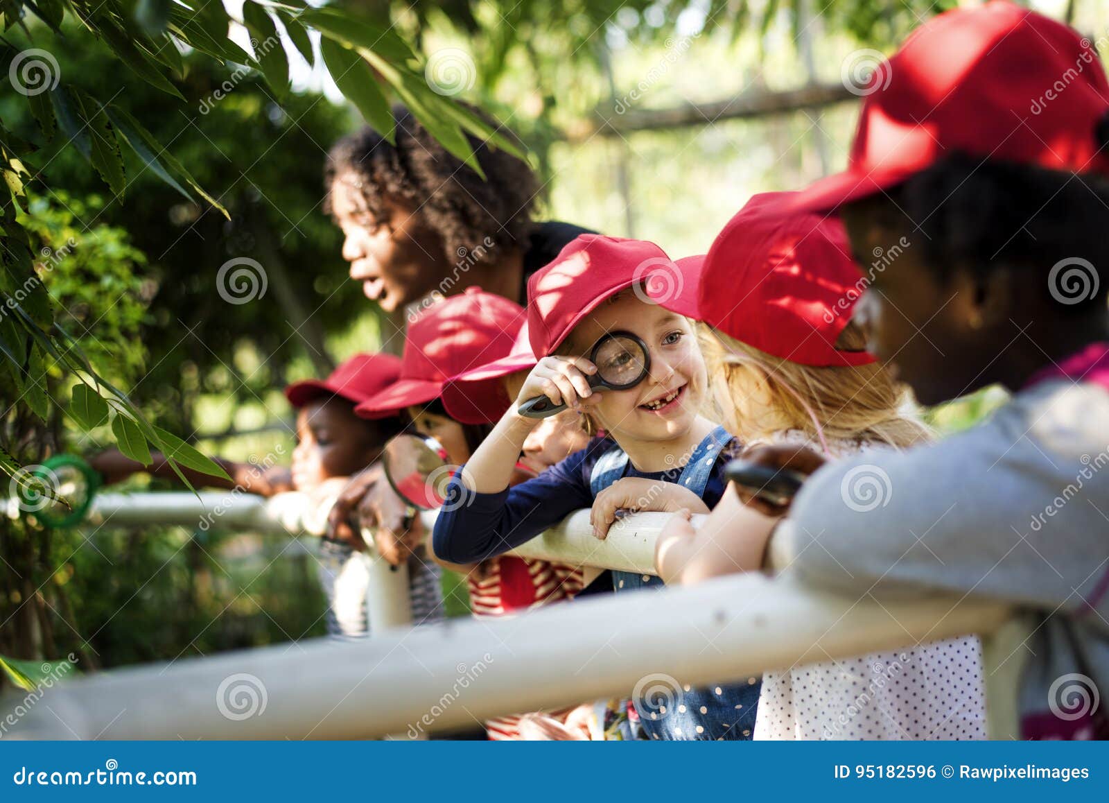 Group of Student are in a Field Trip Stock Photo - Image of ethnicity ...