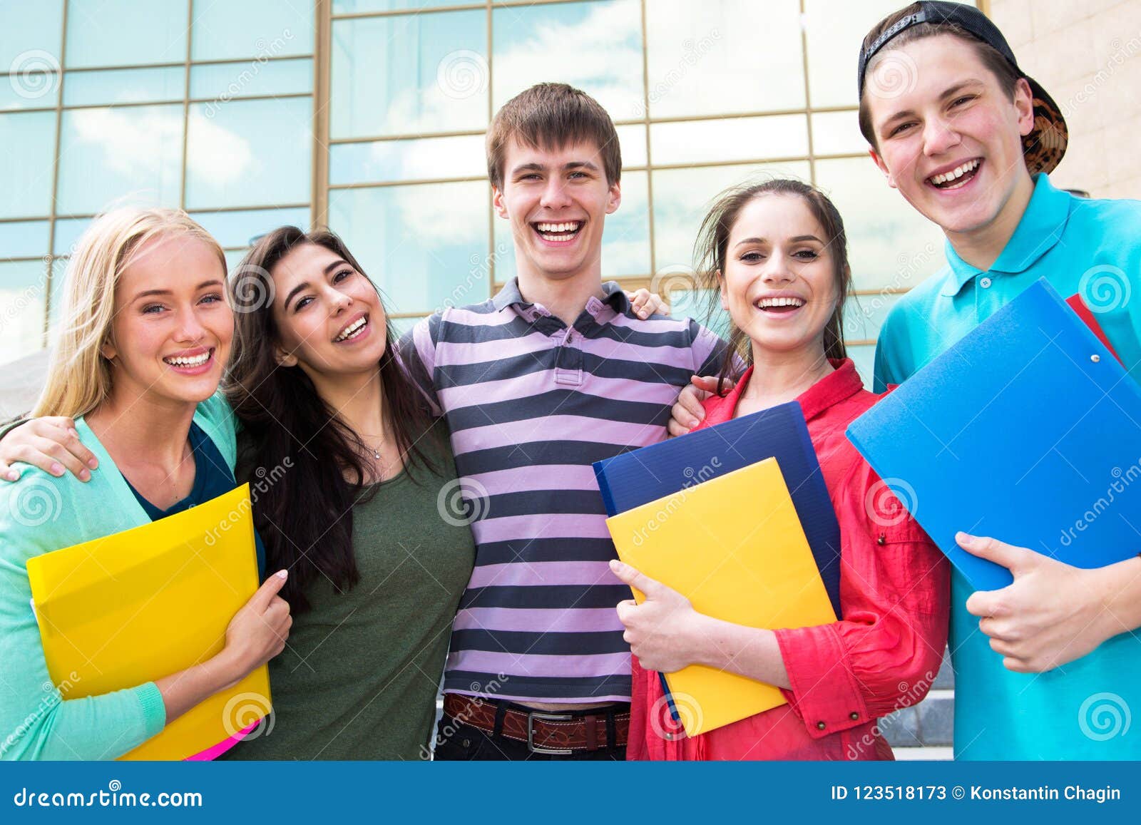 Group of student stock image. Image of female, classmate - 123518173