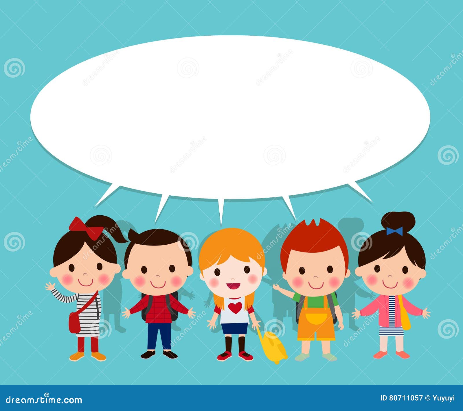 Set Of Student School Girls Cartoon Vector | CartoonDealer.com #15072501