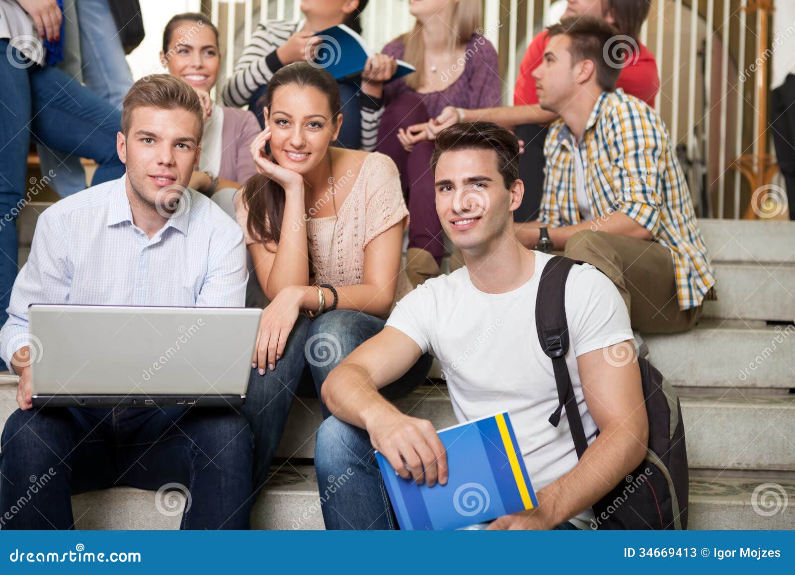 Group of student stock image. Image of break, intelligence - 34669413