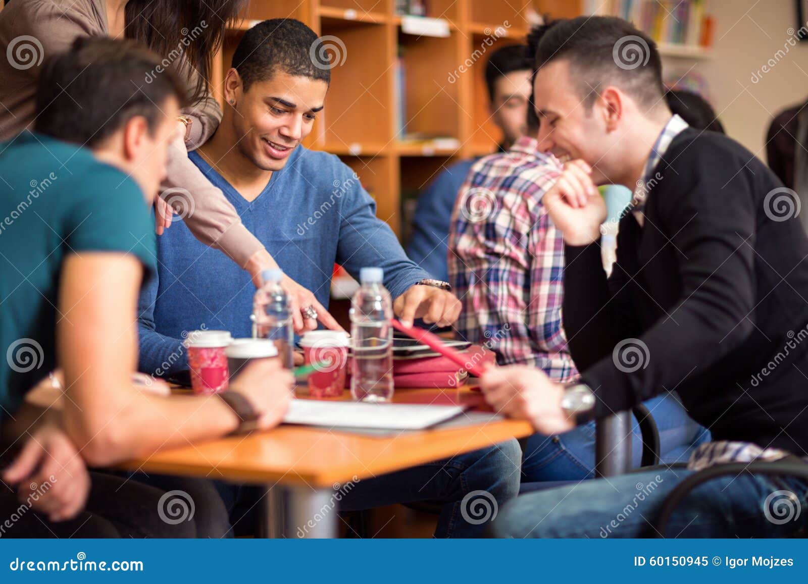 Group of Student Socializing after Class Stock Image - Image of ...