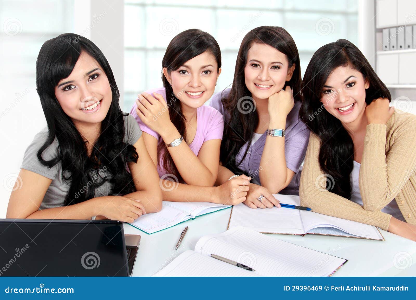 Group of Student Studying Together Stock Image - Image of friends ...