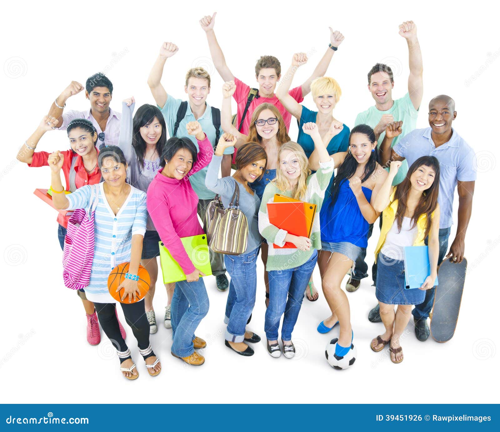 Group of Student in University Stock Photo - Image of football ...
