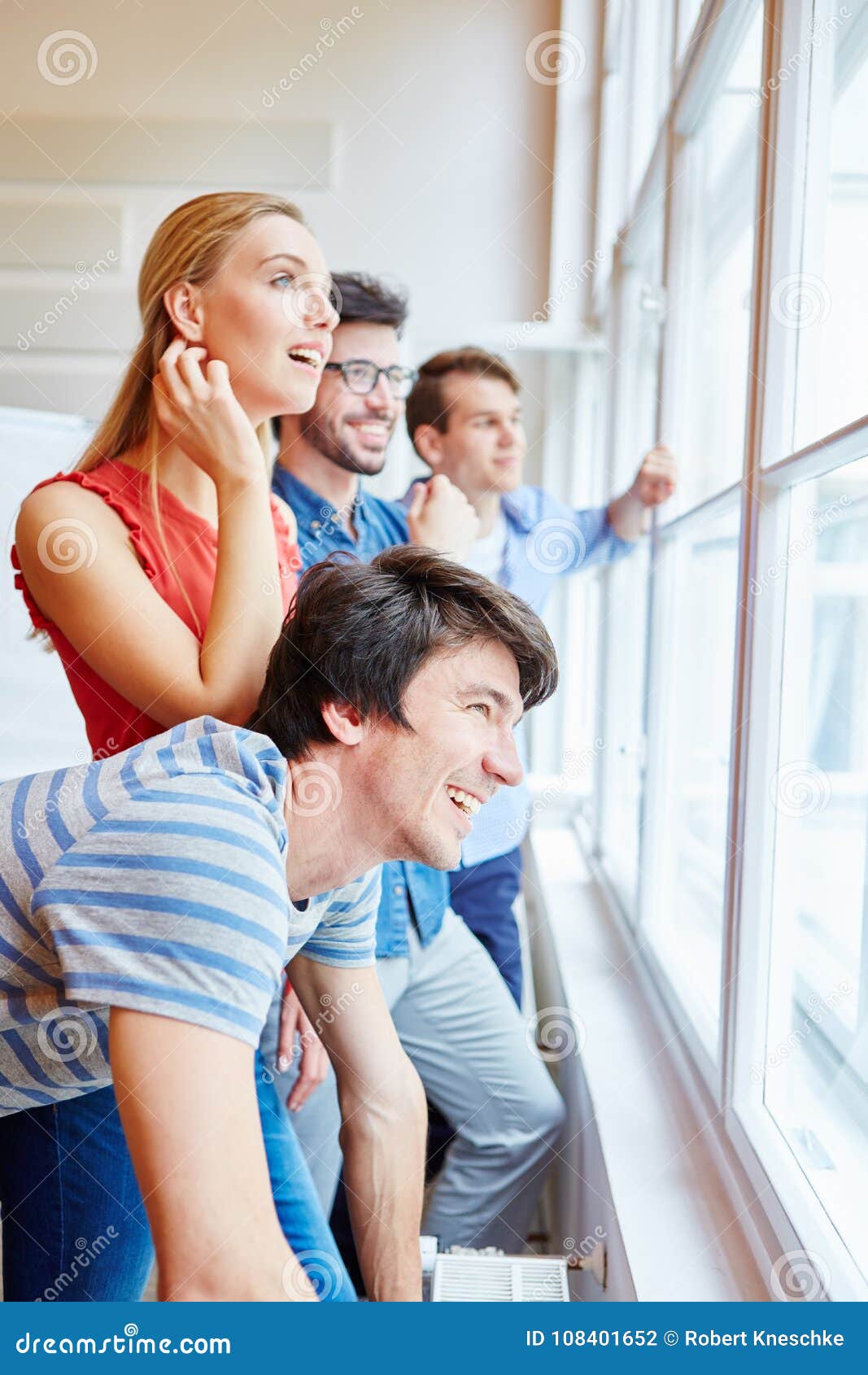 Group of Students Looking Curious Stock Photo - Image of student, team ...