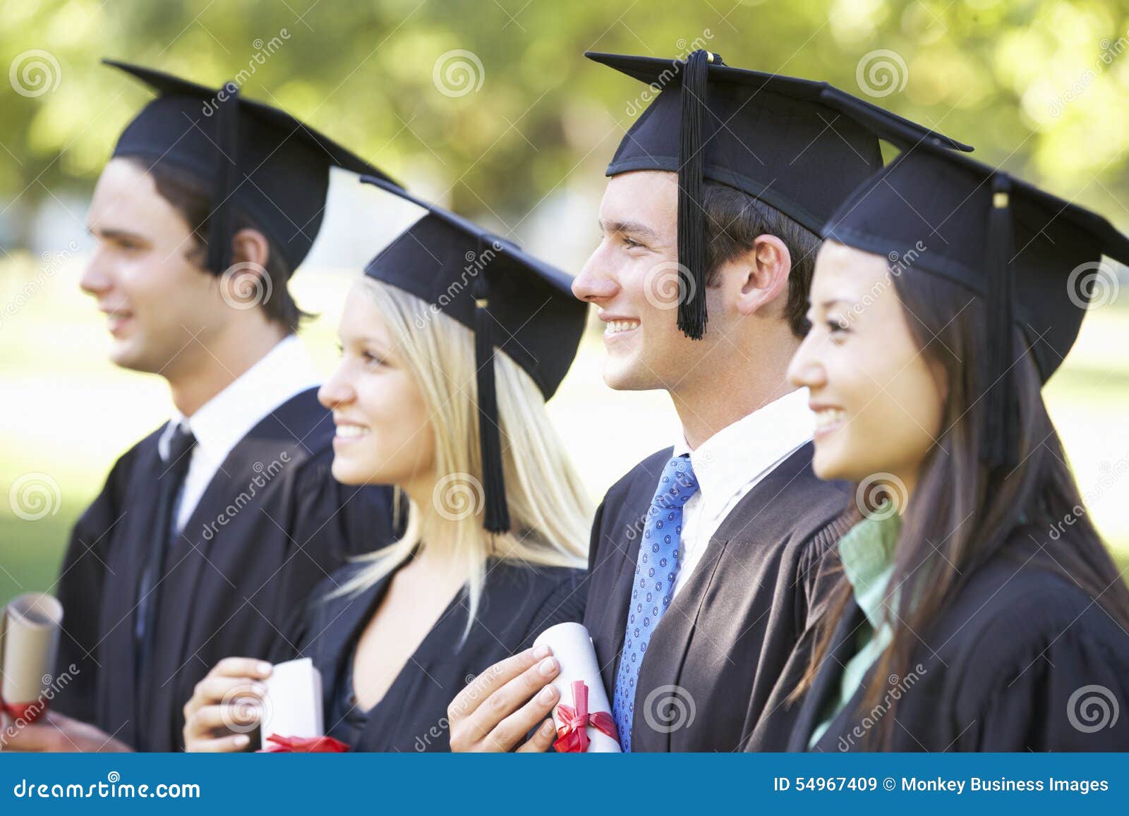Group of Students Attending Graduation Ceremony Stock Image - Image of ...