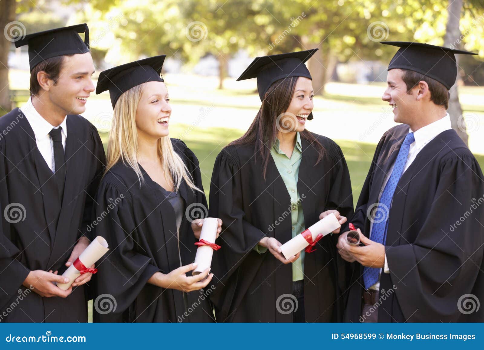 Group of Students Attending Graduation Ceremony Stock Image - Image of ...