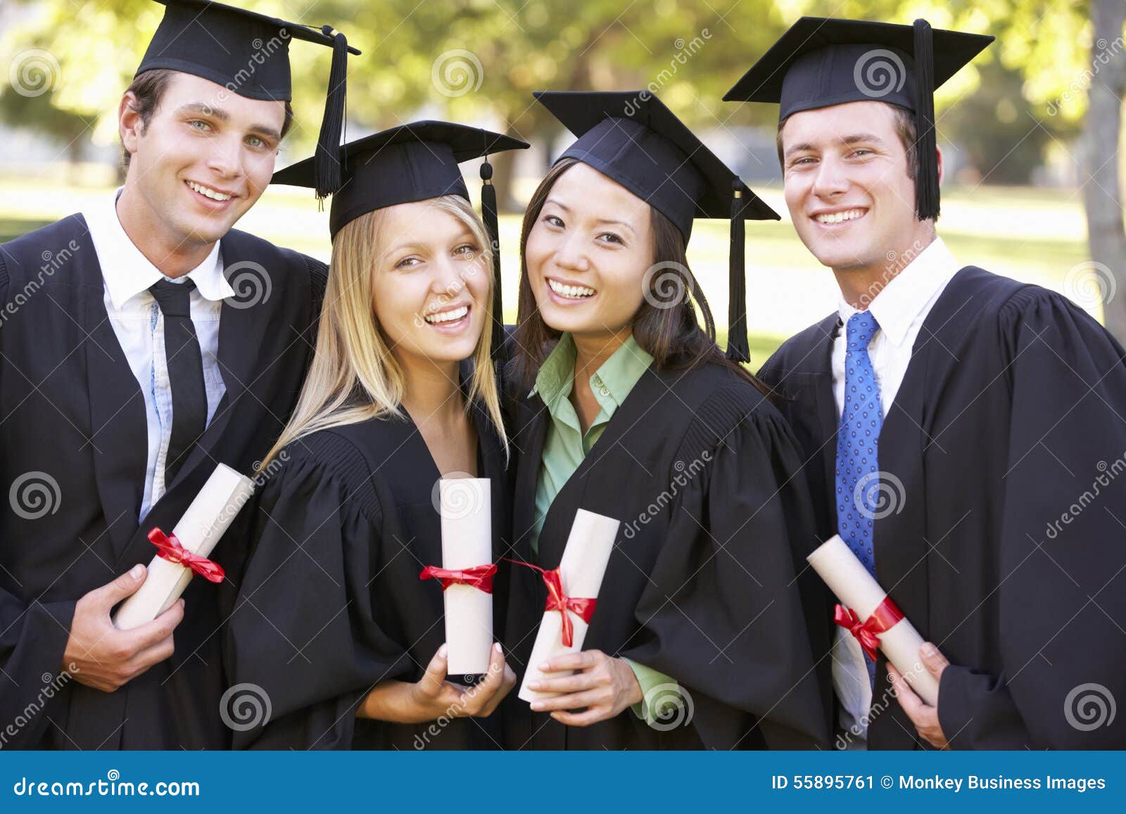 Group of Students Attending Graduation Ceremony Stock Image - Image of ...