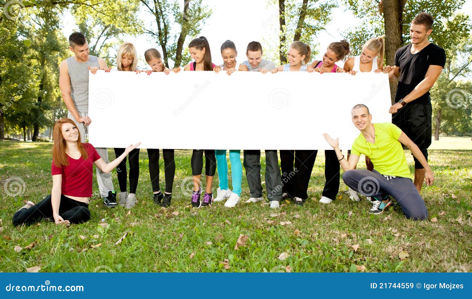 Group of Students with Blank Paper Stock Image - Image of horizontal ...