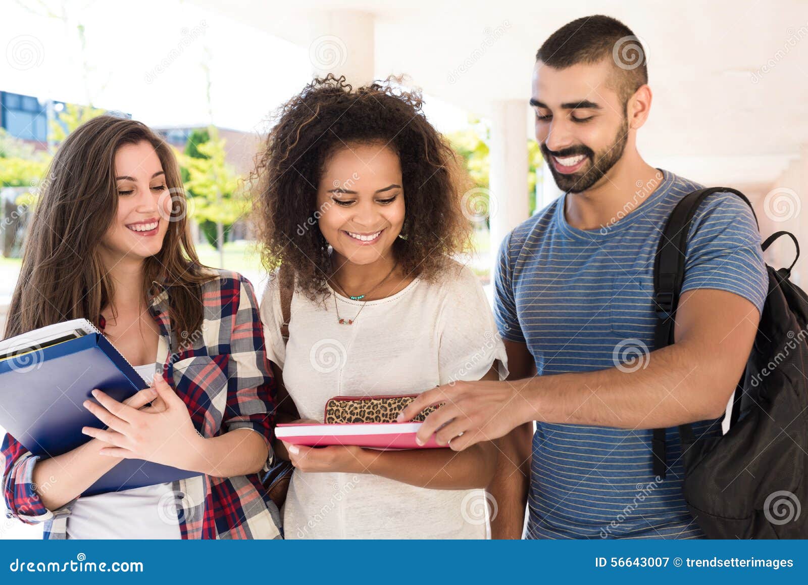 Group of Students in Campus Stock Image - Image of college, caucasian ...