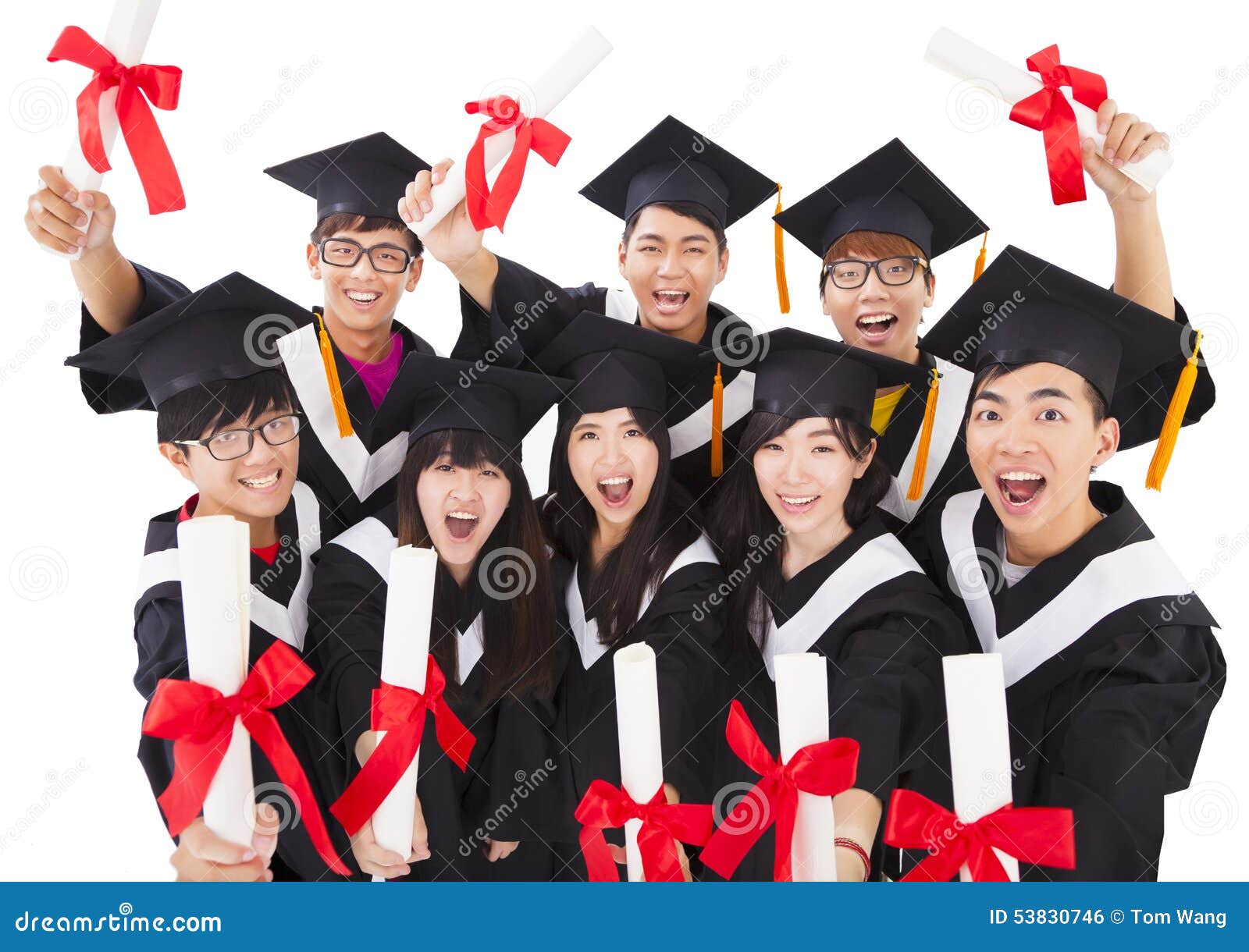 Group of Students Celebrating Graduation Stock Photo - Image of ...