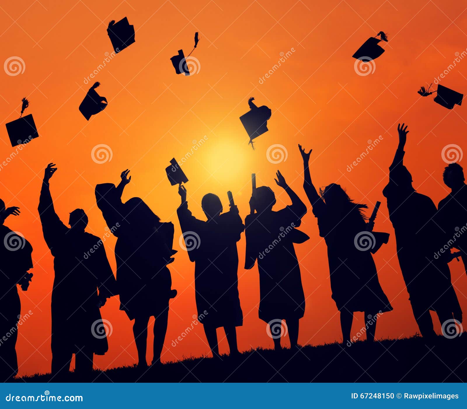 Graduation Silhouette Stock Photos - 347 Images