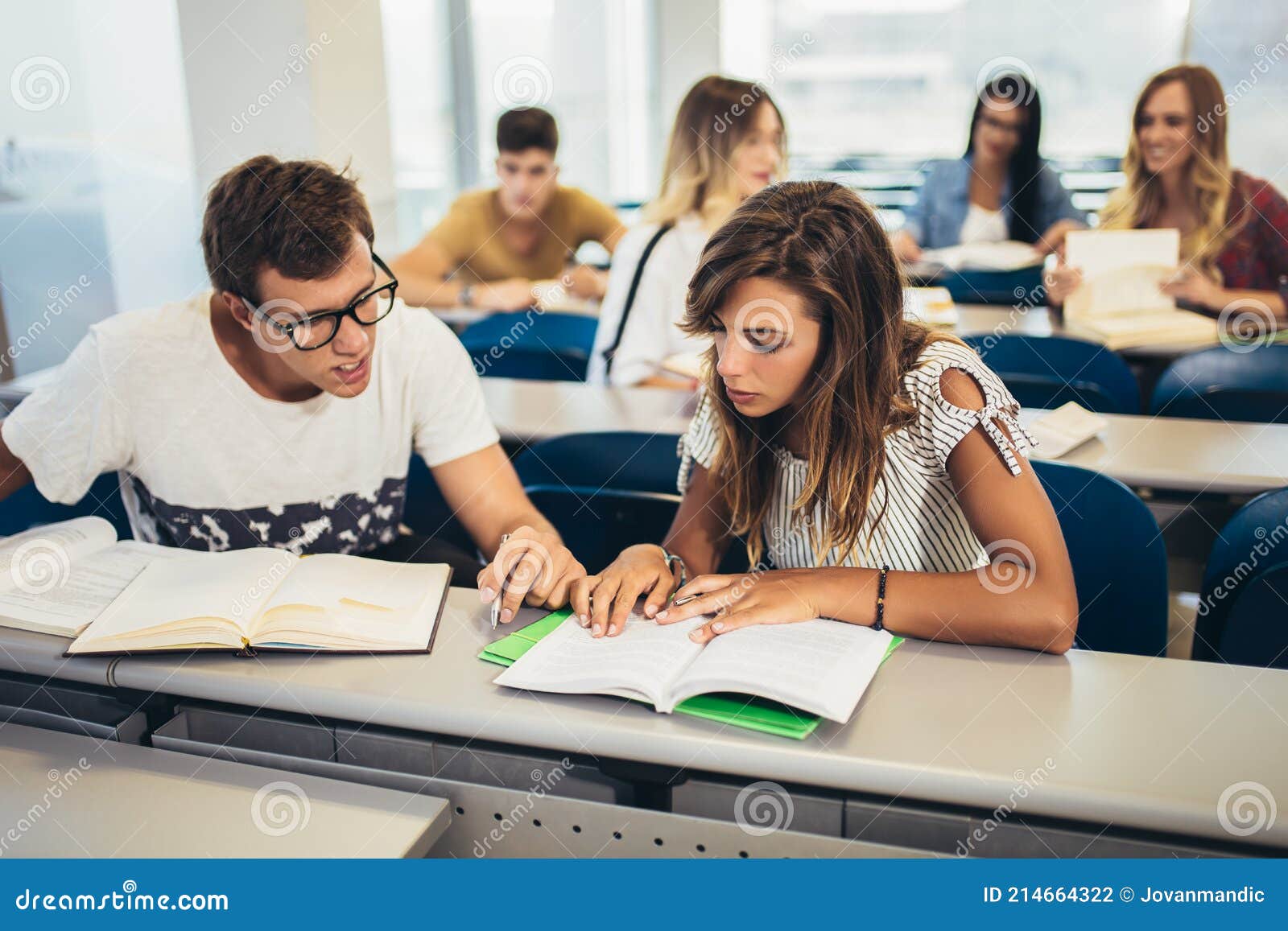 Students in Class at the University Stock Photo - Image of explaining ...
