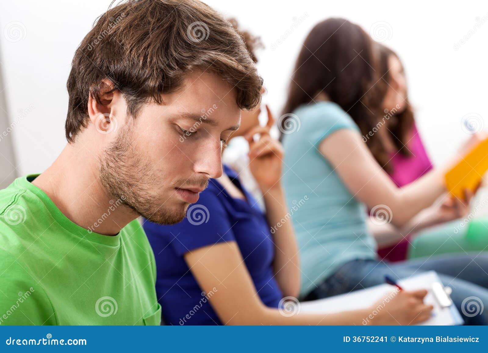 Group of Students on Classes Stock Image - Image of lesson, groups ...