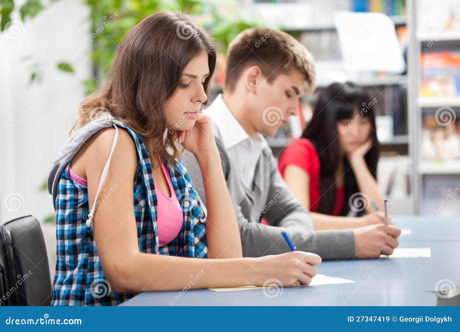 Group of Students in a Classroom Stock Image - Image of hall, class ...