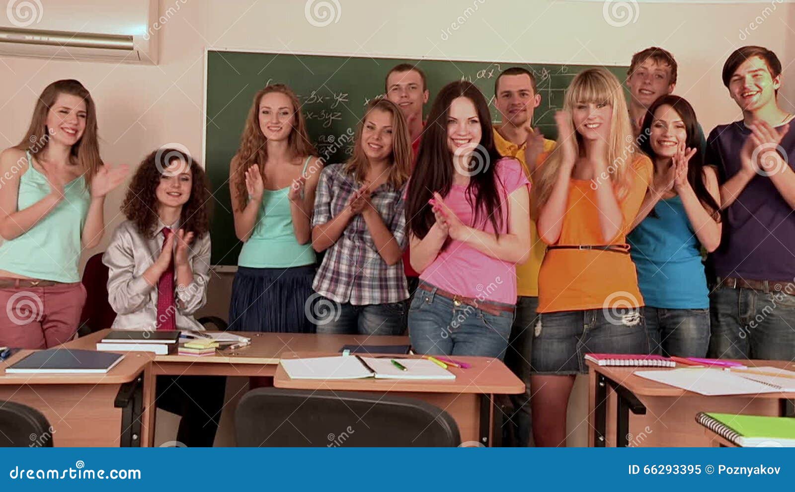 Group of Students in the Classroom. Stock Video - Video of learning ...