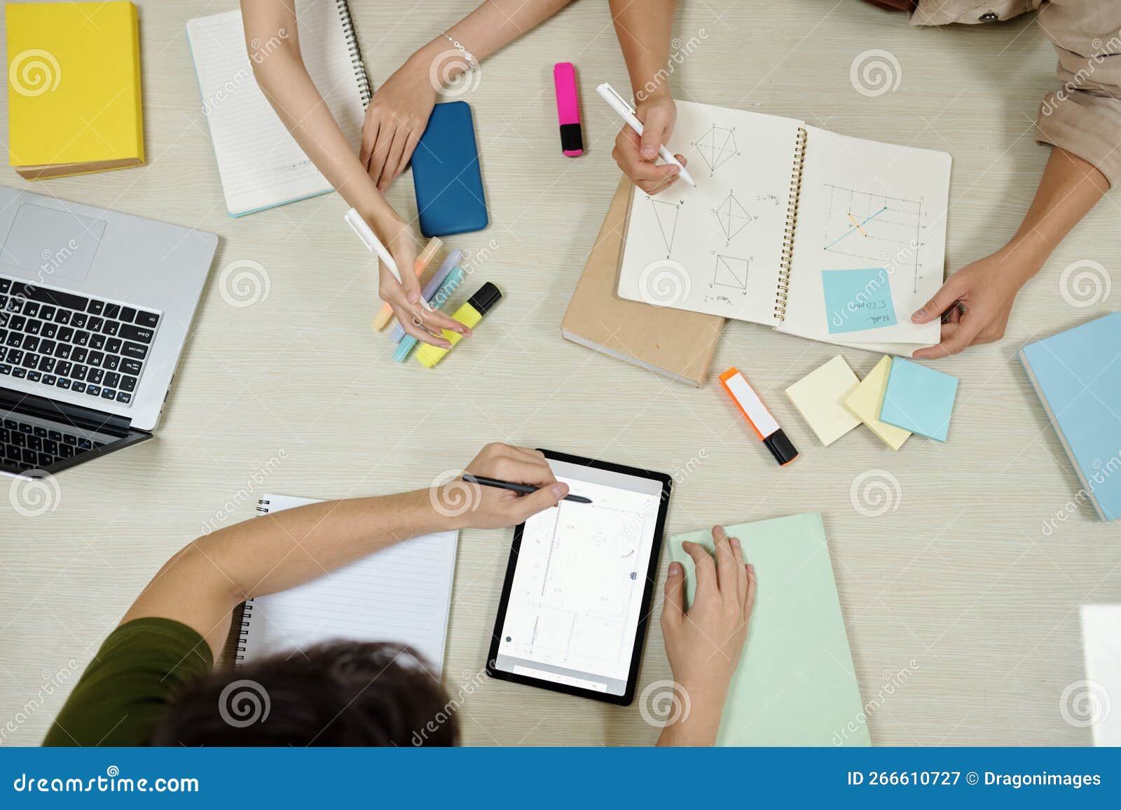 Students Doing Homeworks Together Stock Image - Image of study ...