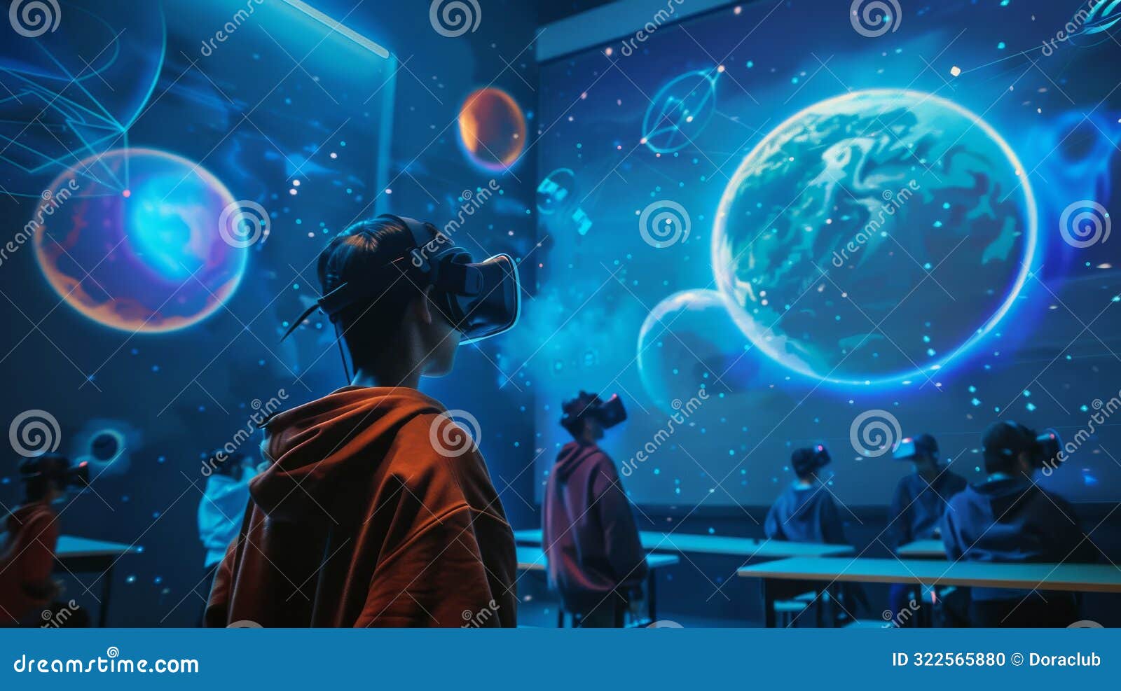 Immersive Virtual Reality Experience Royalty-Free Stock Photo ...