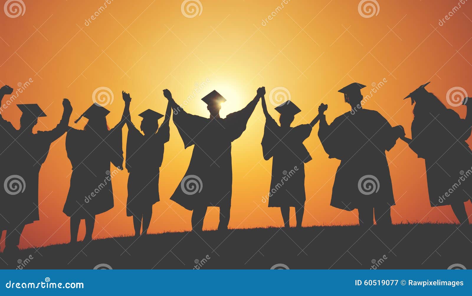 College Graduate Silhuett Silulo Training Bantase, It's Graduation