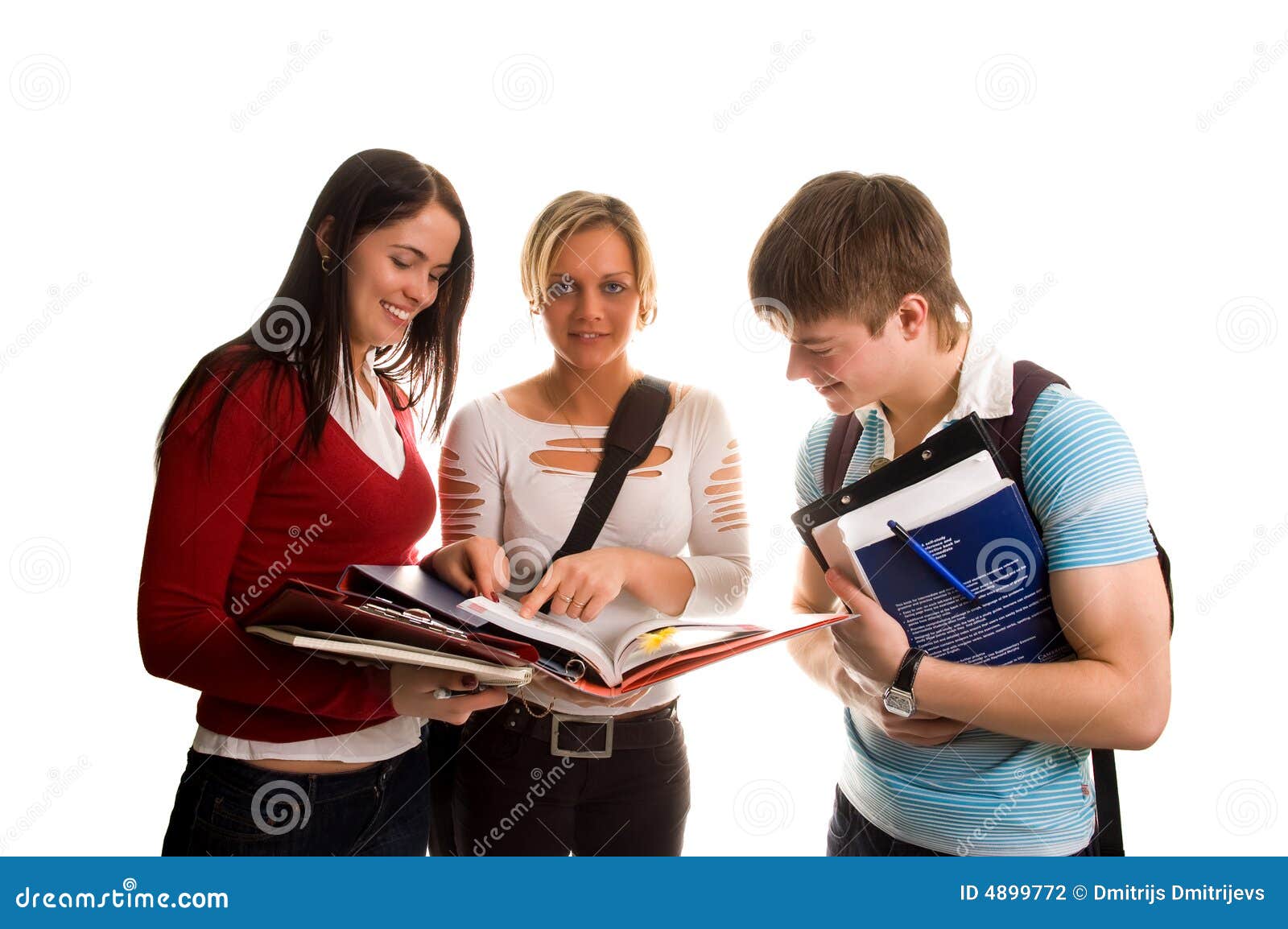 Group of Students Having Fun, Doing Home Work (iso Stock Photo - Image ...