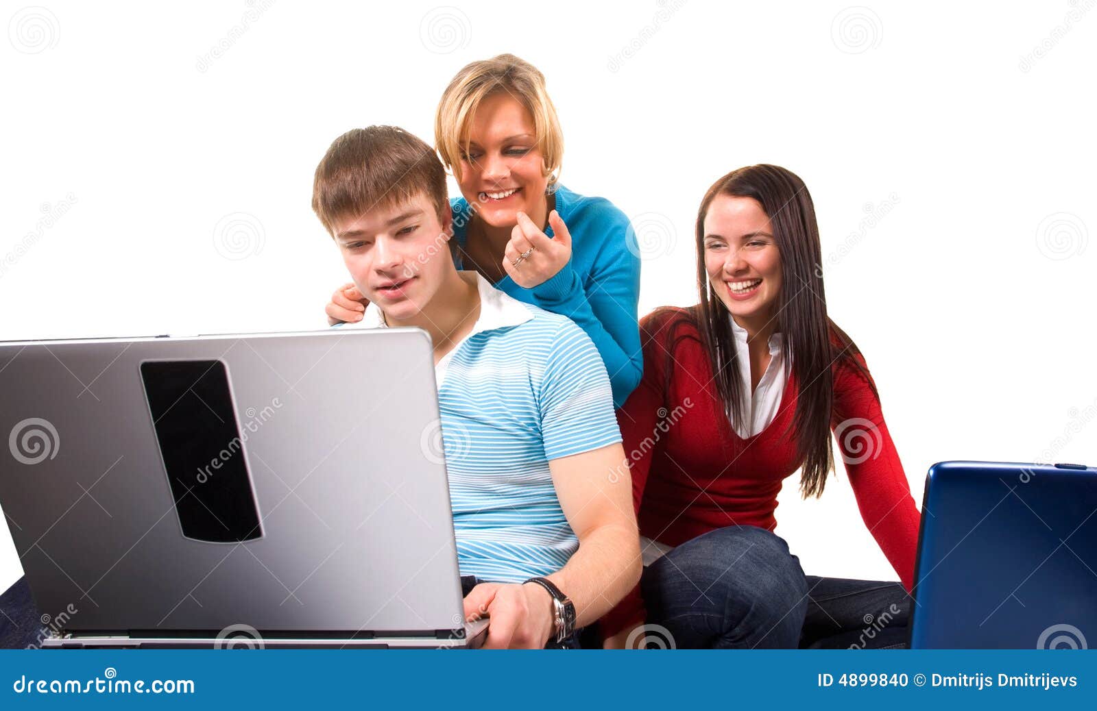 Group of Students Having Fun, Doing Home Work (iso Stock Photo - Image ...