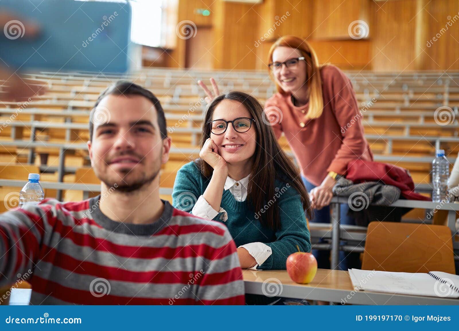 Group of Students Having Fun at the Lecture Stock Photo - Image of ...