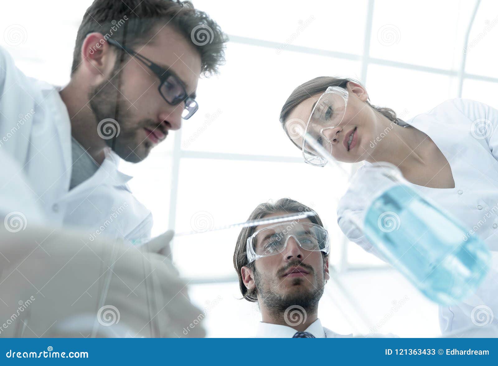 Group of Students in the Lab Stock Image - Image of concentration ...