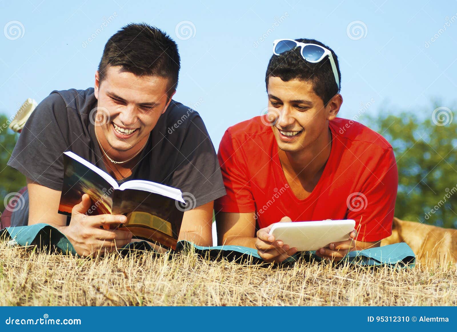Group of Students Learning Outdoor Stock Photo - Image of learn ...