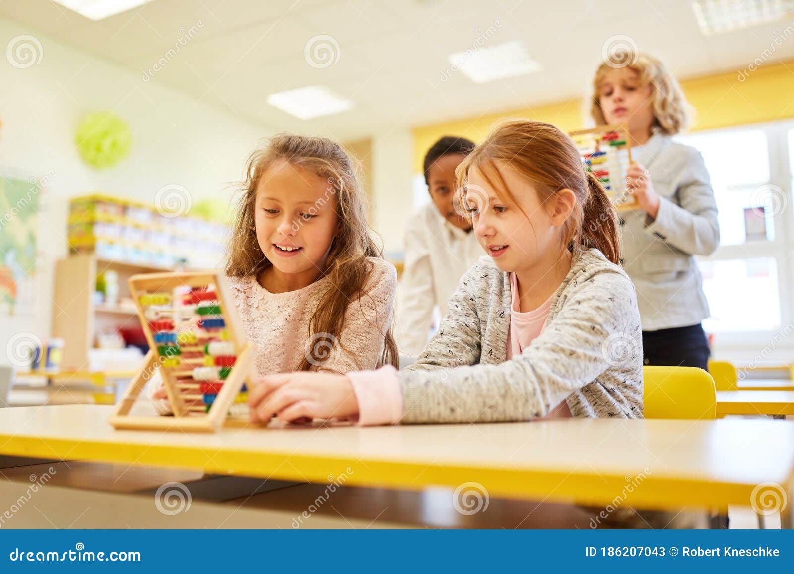 Group of Students in Math Class Stock Image - Image of class, student ...