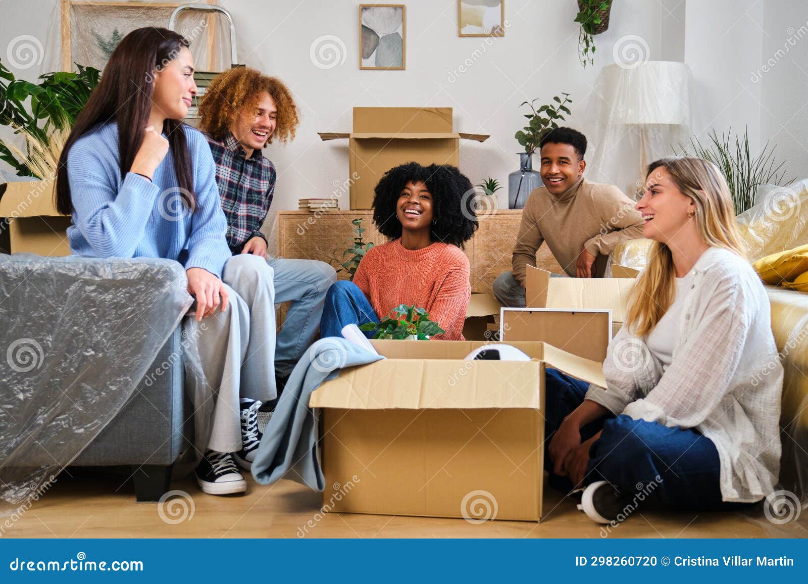 Group of Students Moving in a Student Residence at the University ...