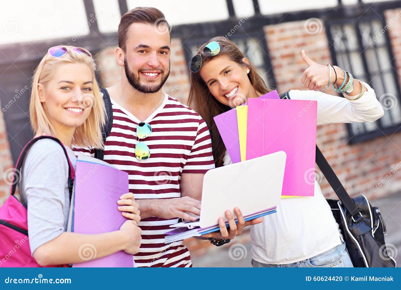 Group of students stock photo. Image of cheerful, adults - 60624420