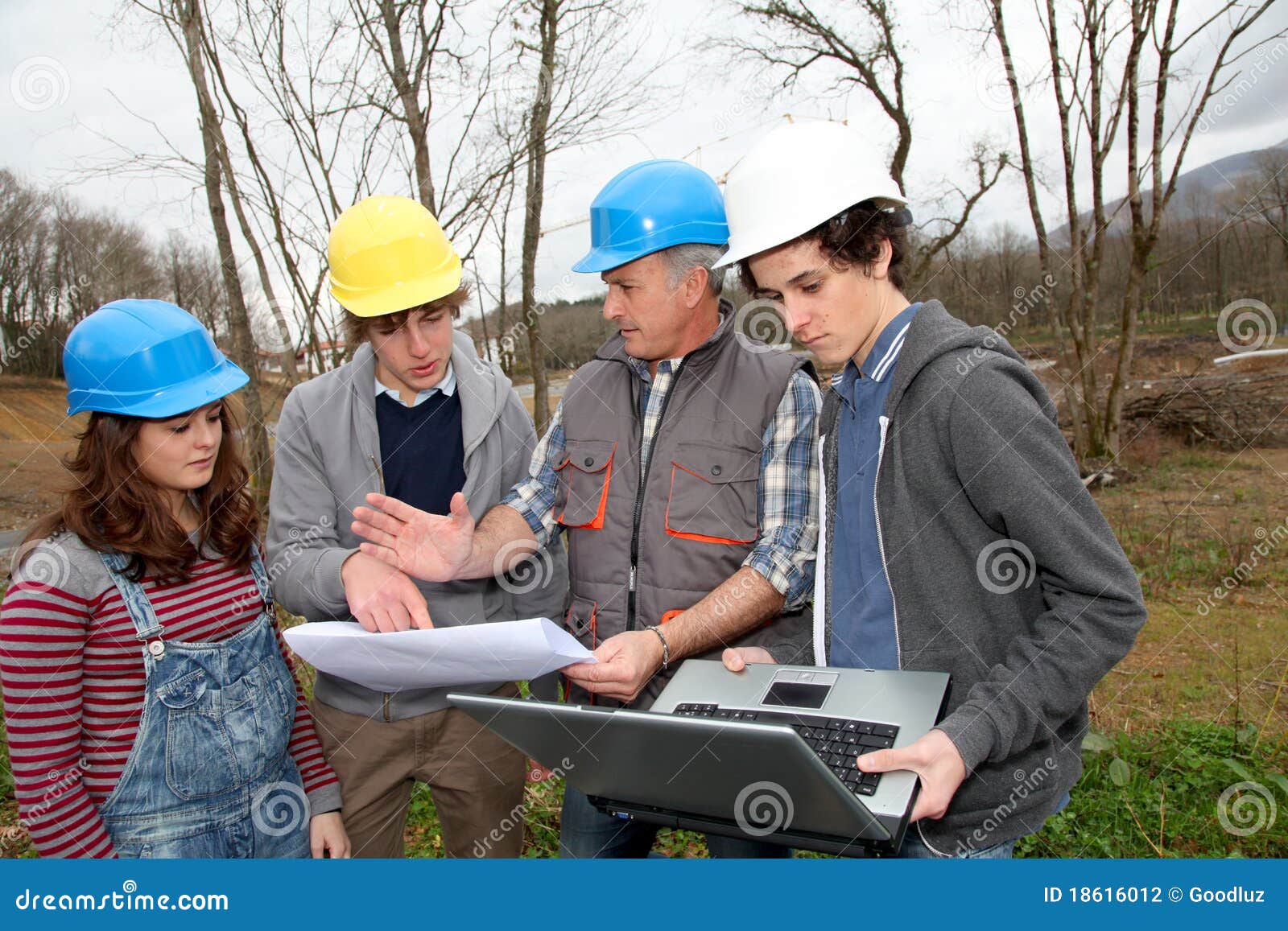 Group of Students with Professional Stock Photo - Image of group ...