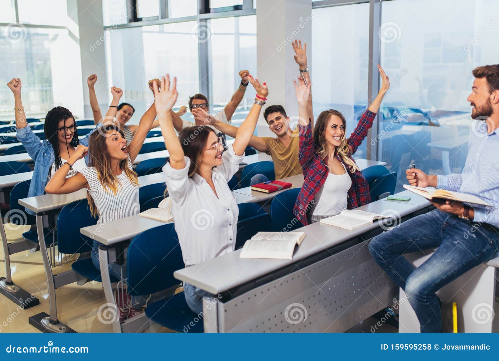 Students Raising Hands in Class on Lecture Stock Photo - Image of girl ... Students Raising Hands in Class on Lecture Stock Photo - Image of girl ...