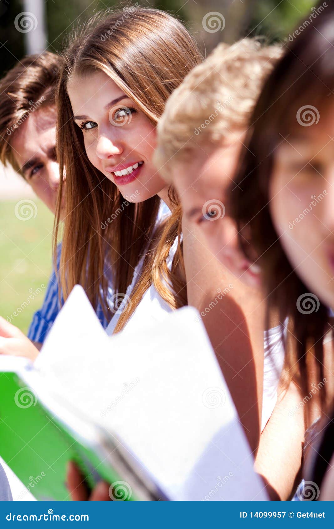 Group of Students Reading Books Stock Image - Image of love, high: 14099957