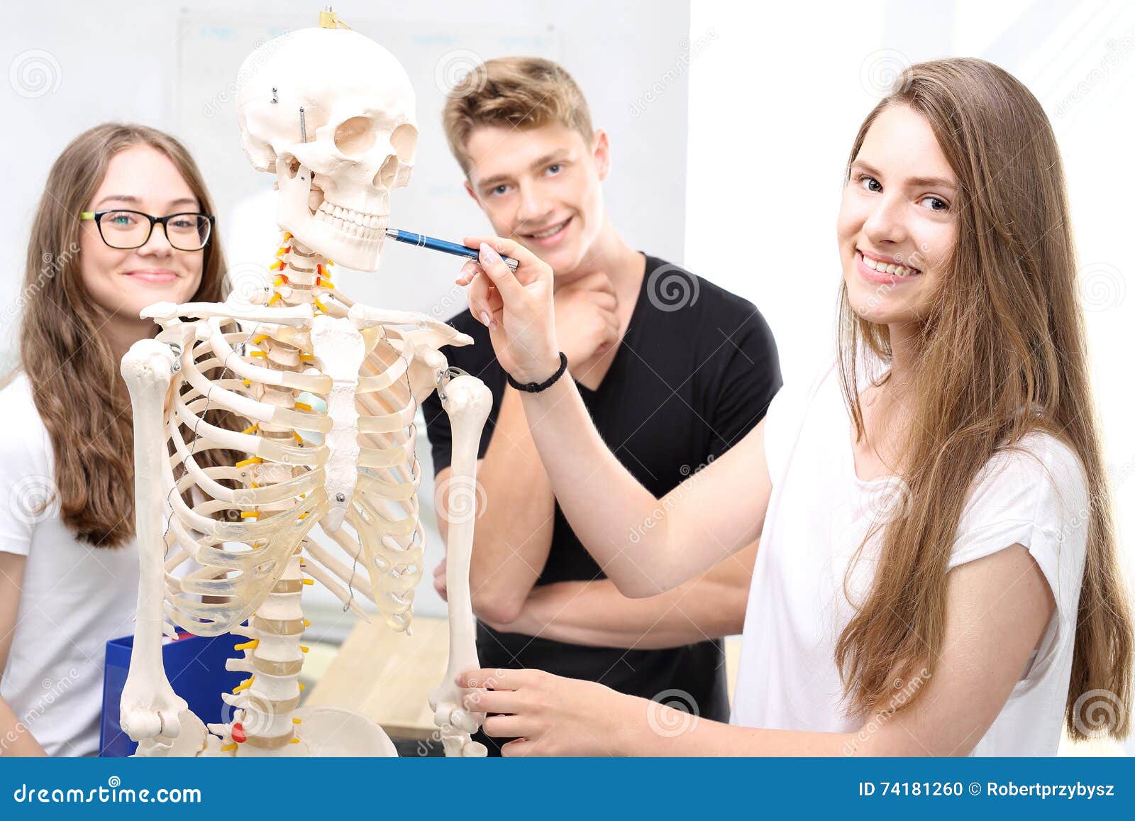 Group of students stock photo. Image of science, face - 74181260
