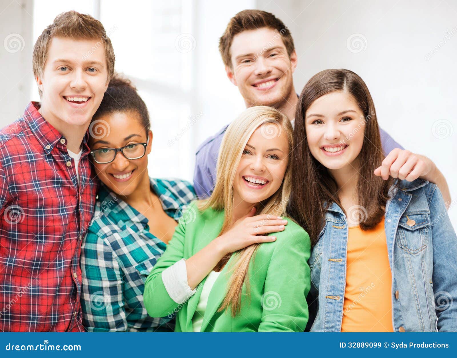Group of Students at School Stock Image - Image of classroom, friendly ...