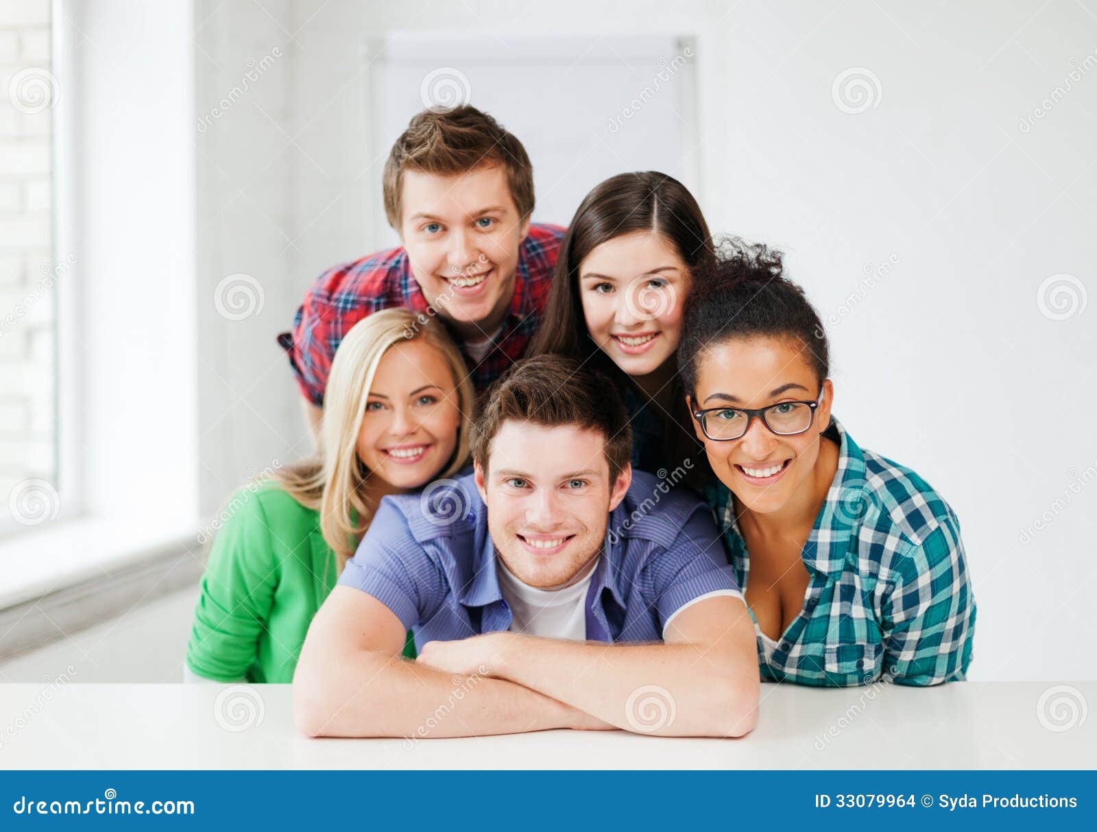 Group of Students at School Stock Photo - Image of girls, friends: 33079964
