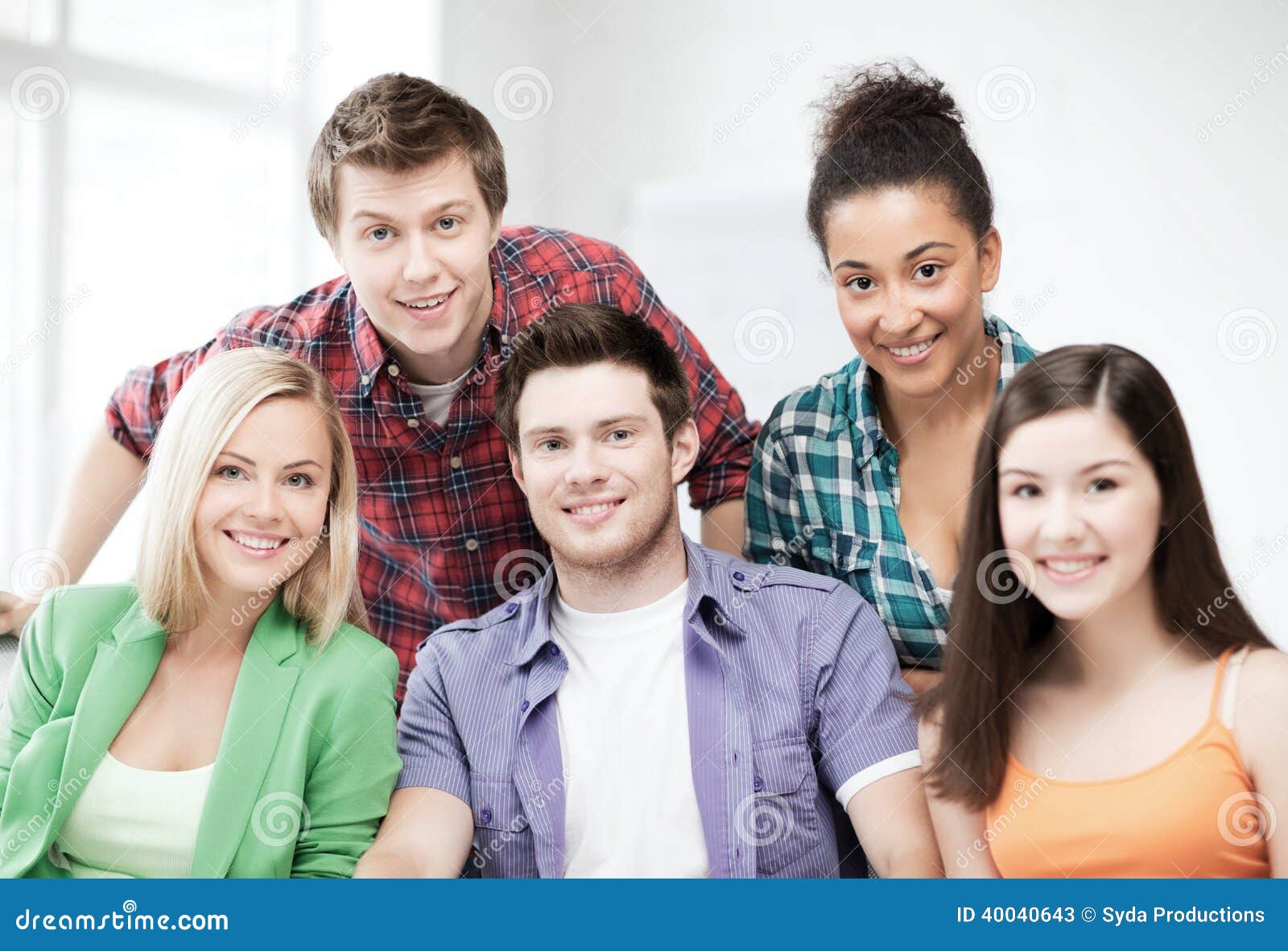 Group of Students at School Stock Image - Image of teenagers ...