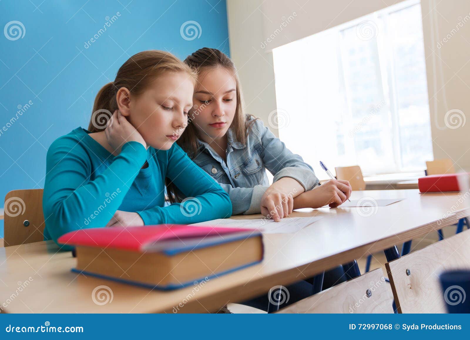 Group of Students with School Test Stock Photo - Image of schoolboy ...