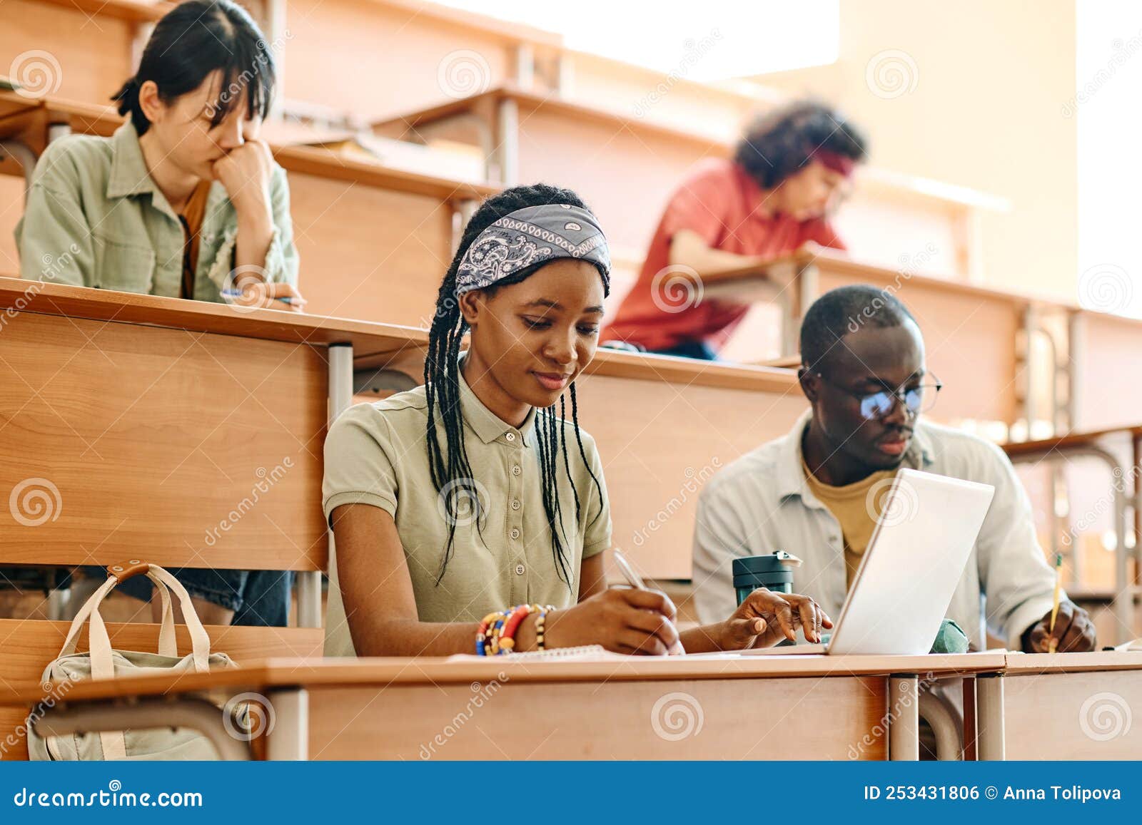 Students Sitting at Auditorium at Lecture Stock Photo - Image of ...