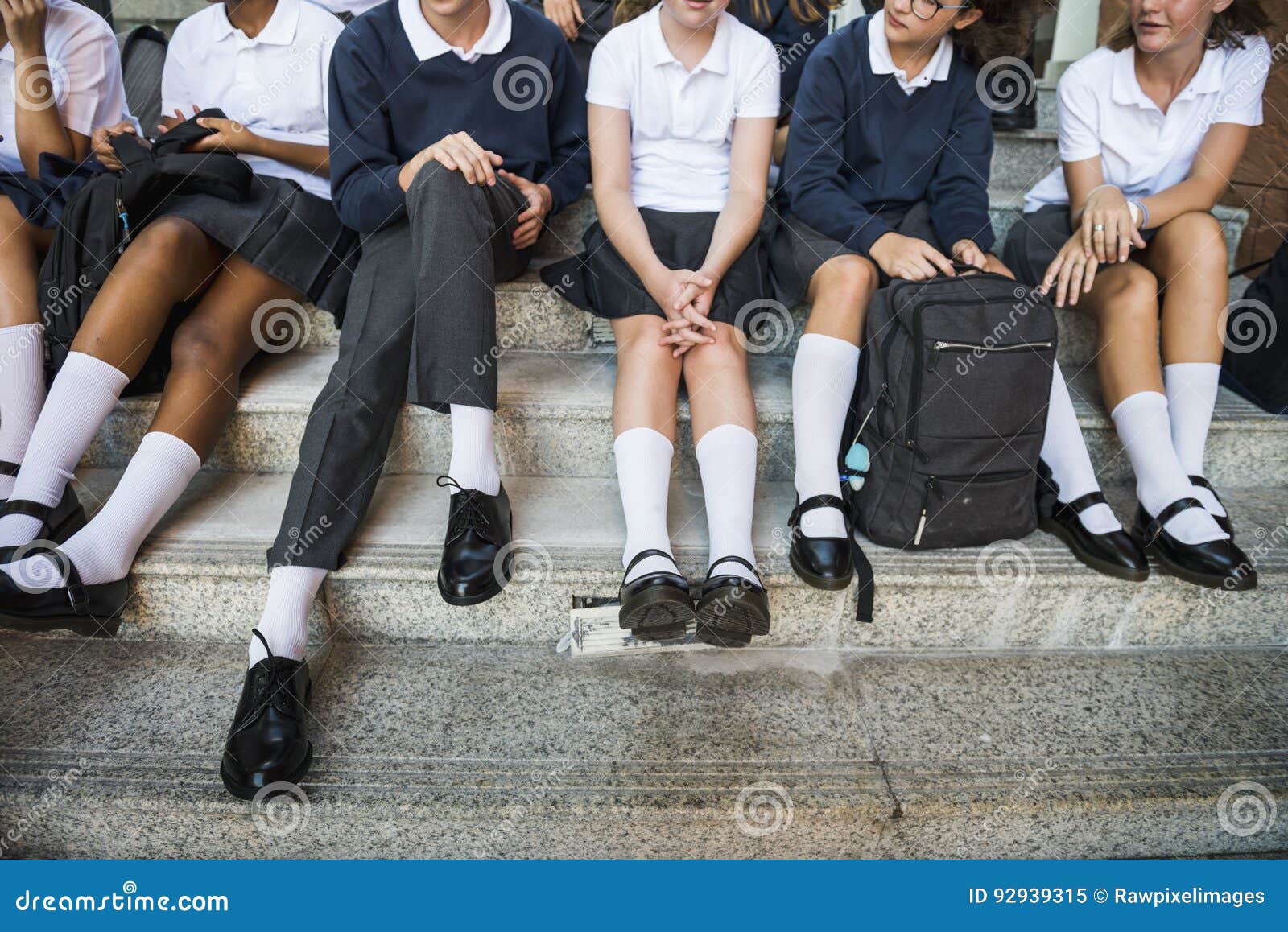 Group of Students Sitting in the Row Stock Image - Image of caucasian ...