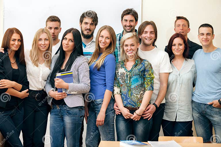 Group of students smiling stock image. Image of studying - 33257131