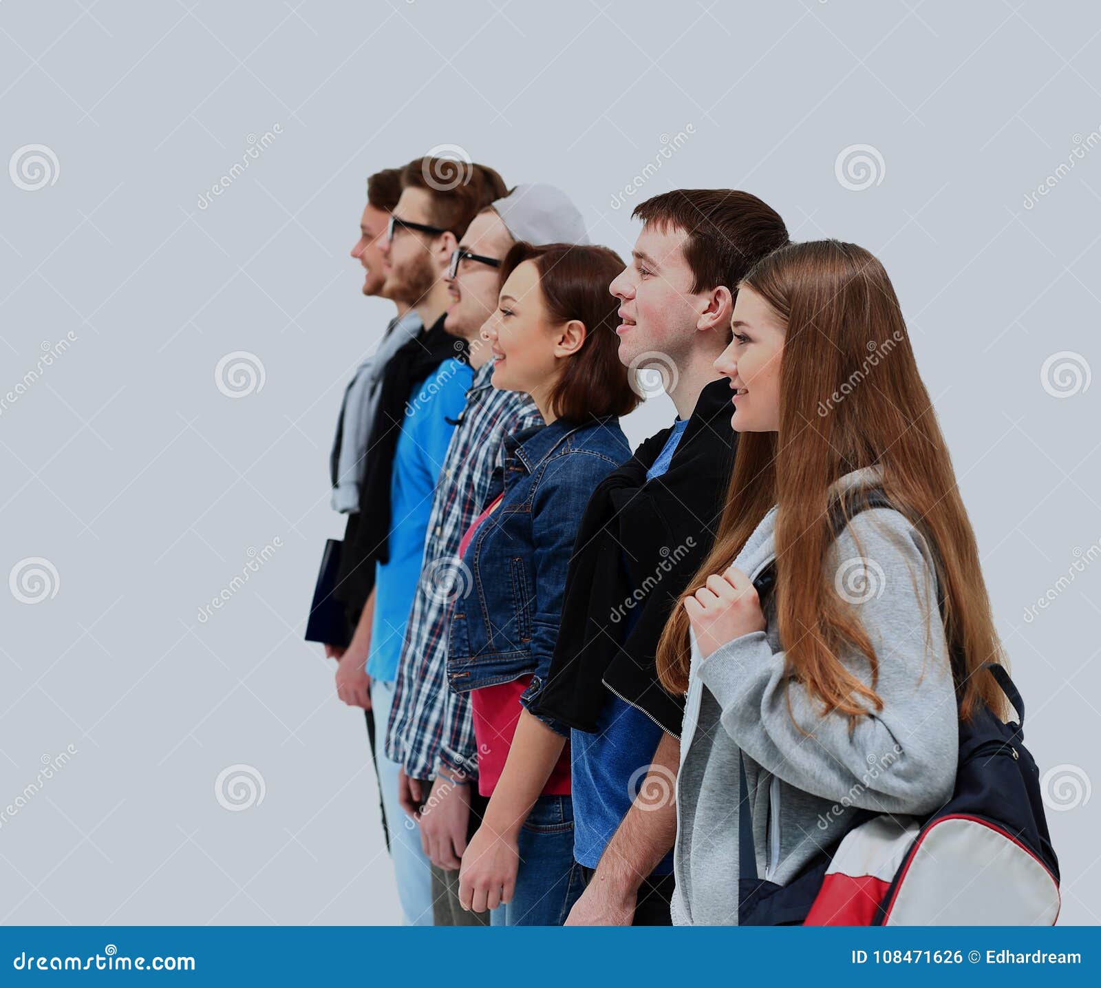 Students Standing In Line