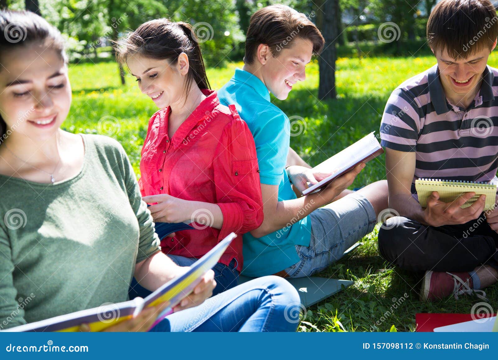 Group of Students Studying Together Stock Photo - Image of education ...